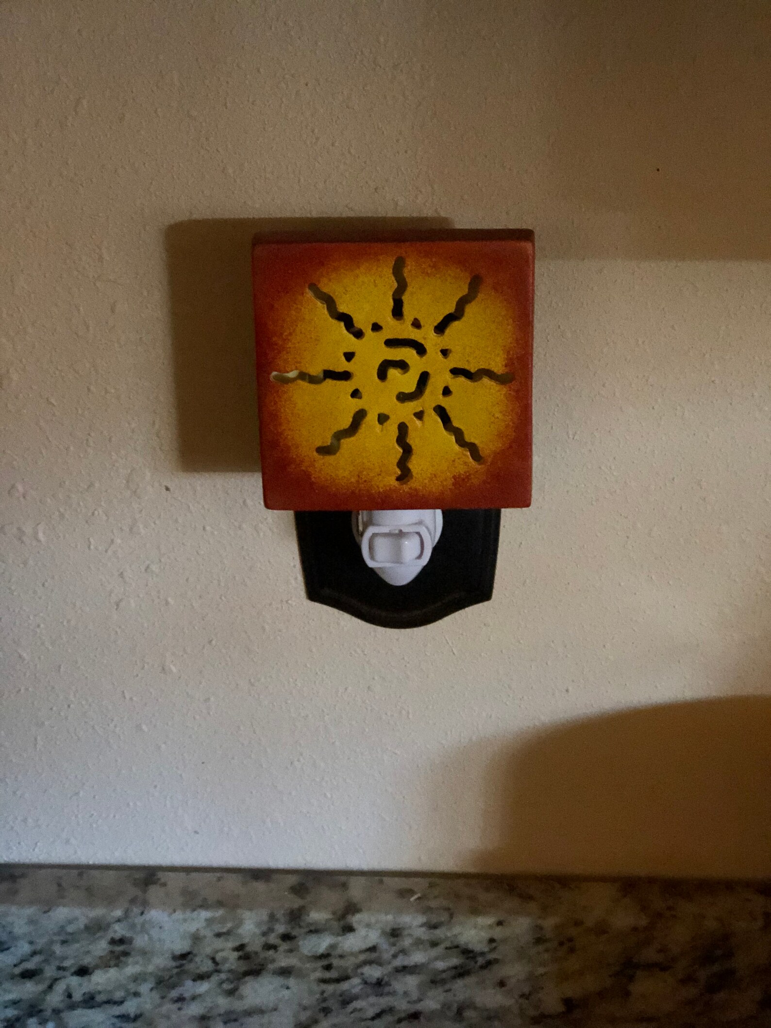 Southwestern Sun Night Light, Rustic Ceramic Nite Lite, USA Made - Etsy