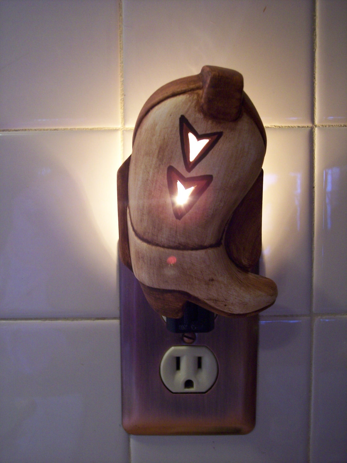 Cowboy Boot Night Light, Western Night Light, Custom Made Night Light ...