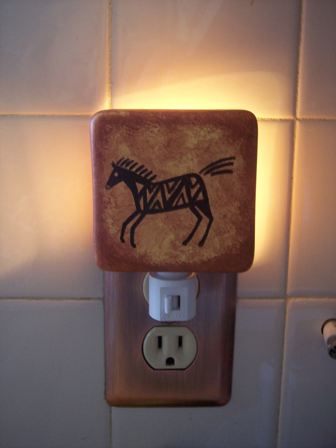 Southwestern Style Horse, (pony) Night Light, Running Horse Night Light ...