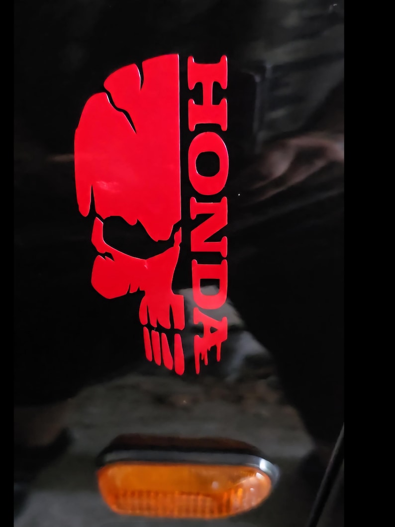 Honda Skull Decal JDM Car Sticker Vinyl Die Cut Weatherproof Window ...