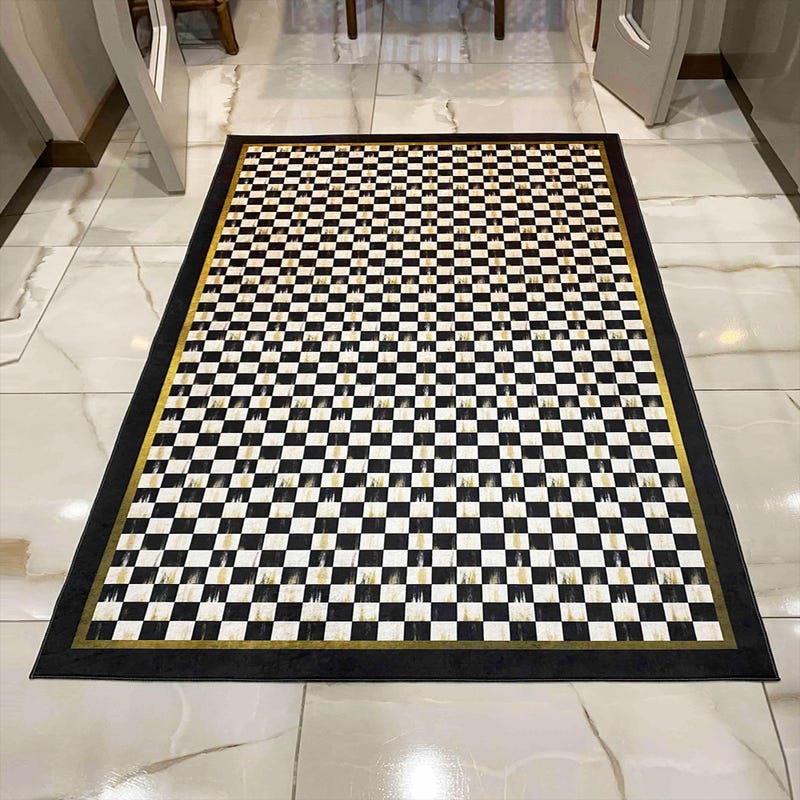 Checkerboard Rug - Etsy