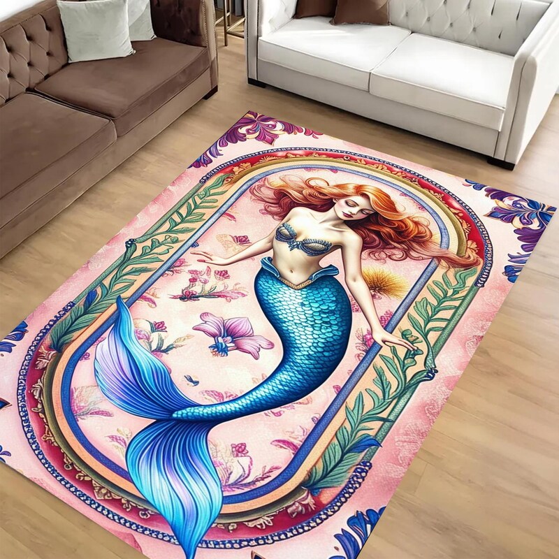 Mermaid Area Rug - Etsy