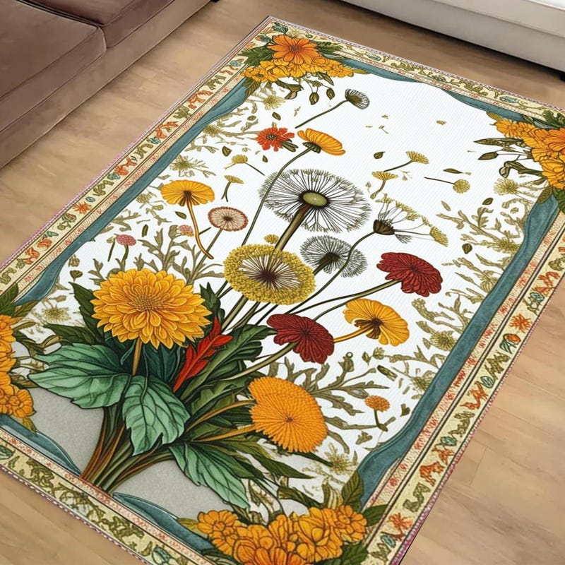 Dandelion Rug - Etsy
