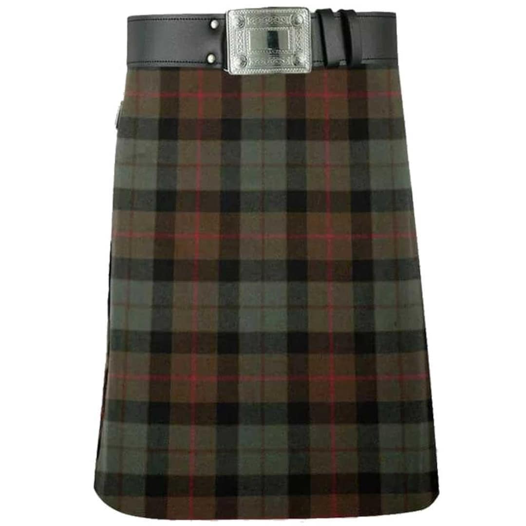 Scottish Traditional Gunn Weathered Handmade Heavy Weight Tartan Kilt ...