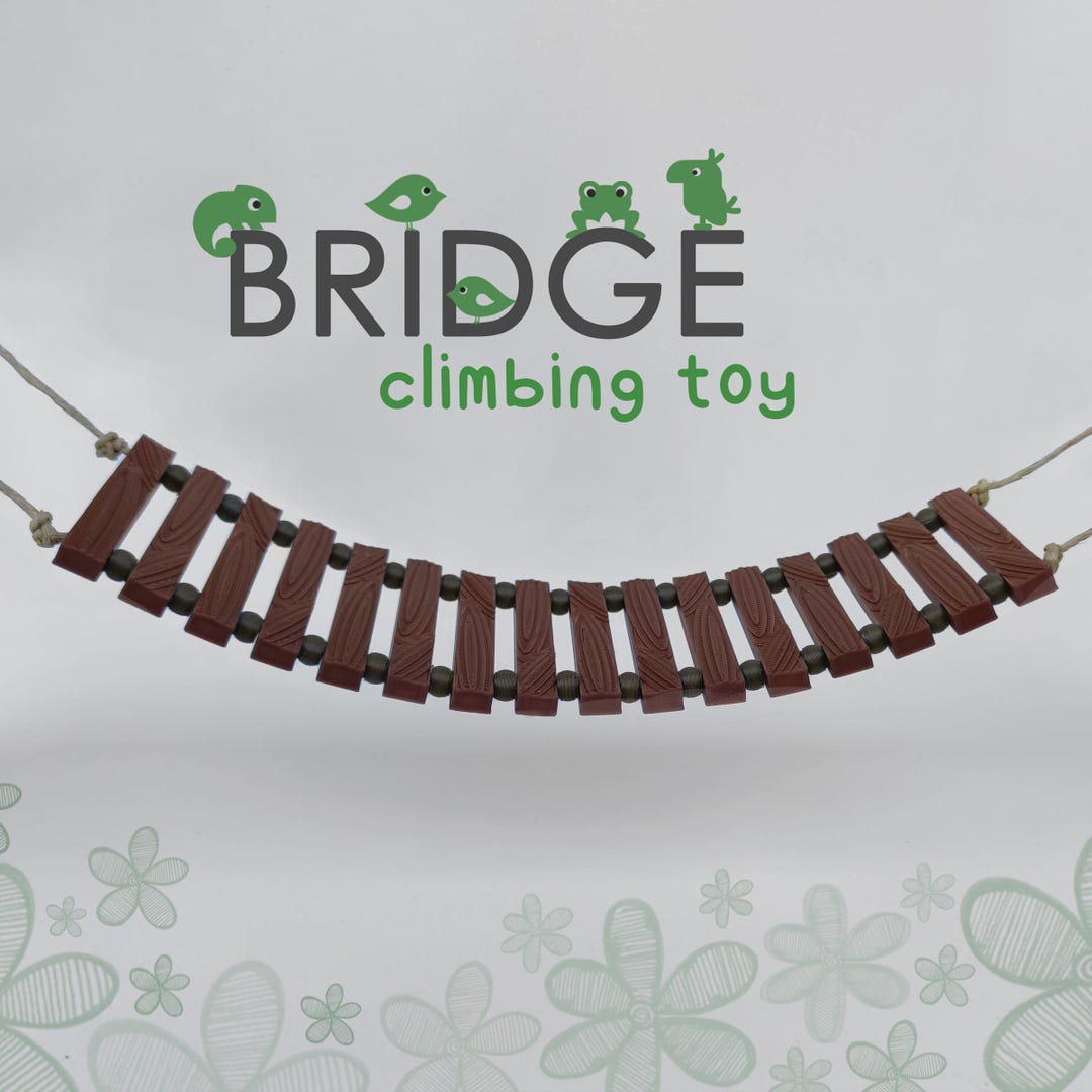 Pet Bridge, Climbing Toy, Pet Ladder, Terrarium Decor, Reptile, Hamster ...