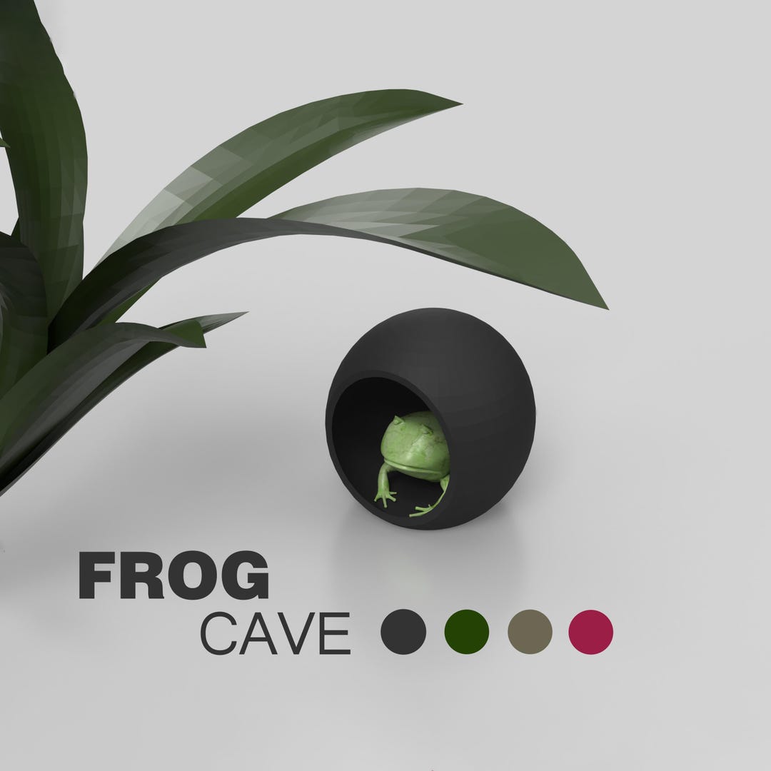 Frog Cave – White Tree Frog Nest, Pacman Frog, Dart Frog, African Dwarf ...