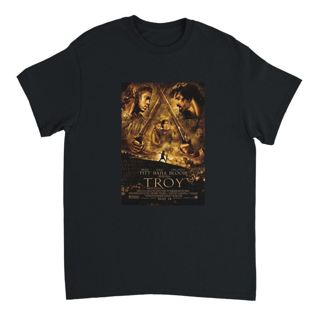 Troy Movie Epic Gold T-shirt: Relive the Legend in Your Choice of ...