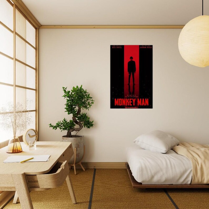 Monkey Man Movie Poster: Dev Patel & Jordan Peele's Action Thriller ...