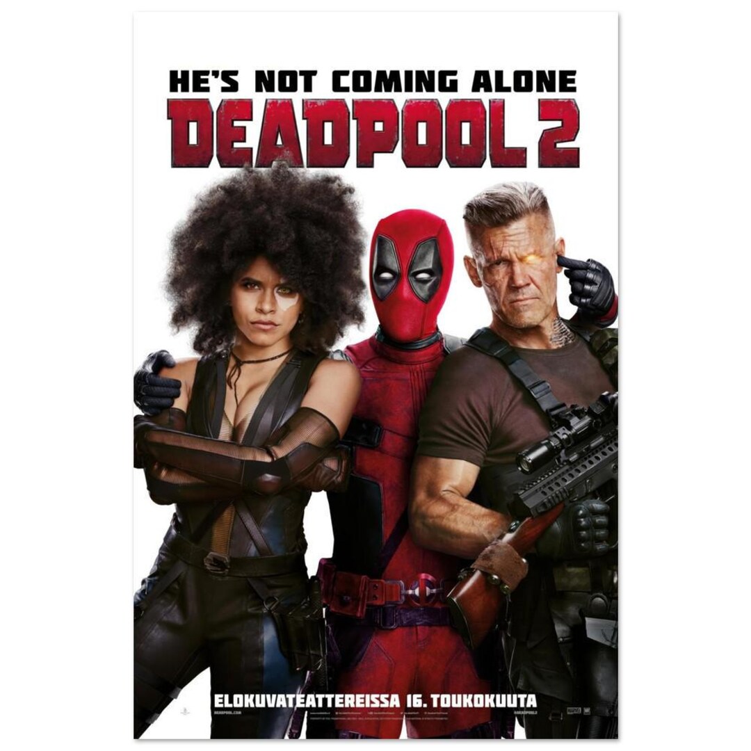 Deadpool 2 Movie Poster - Classic Matte Paper Print for Fans of Action ...