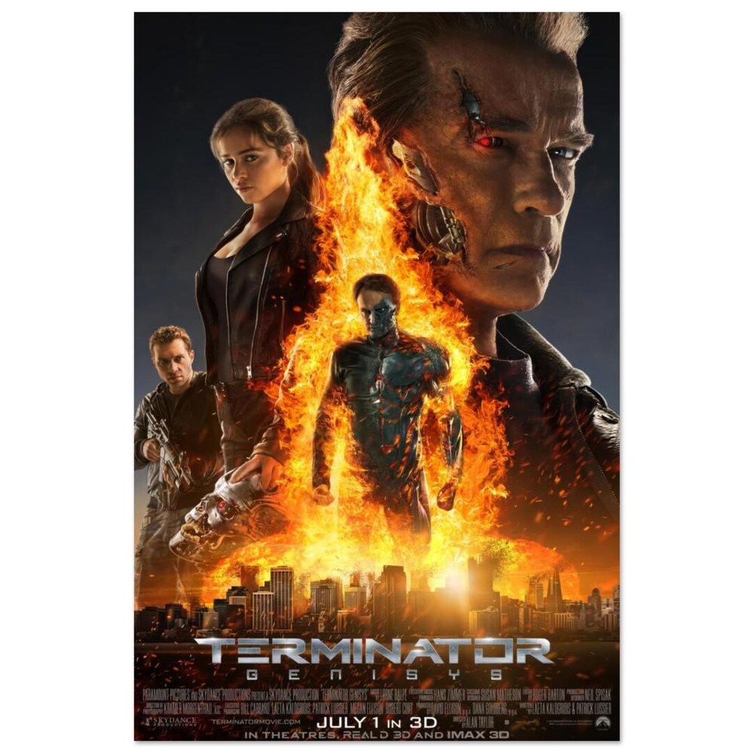 Terminator Genisys Movie Poster: Iconic Sci-fi Art for Your Wall ...