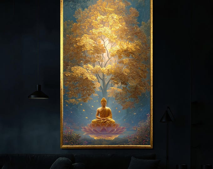 Become One With Yourself - Zen Buddhist Art - Spiritual Painting Wall ...