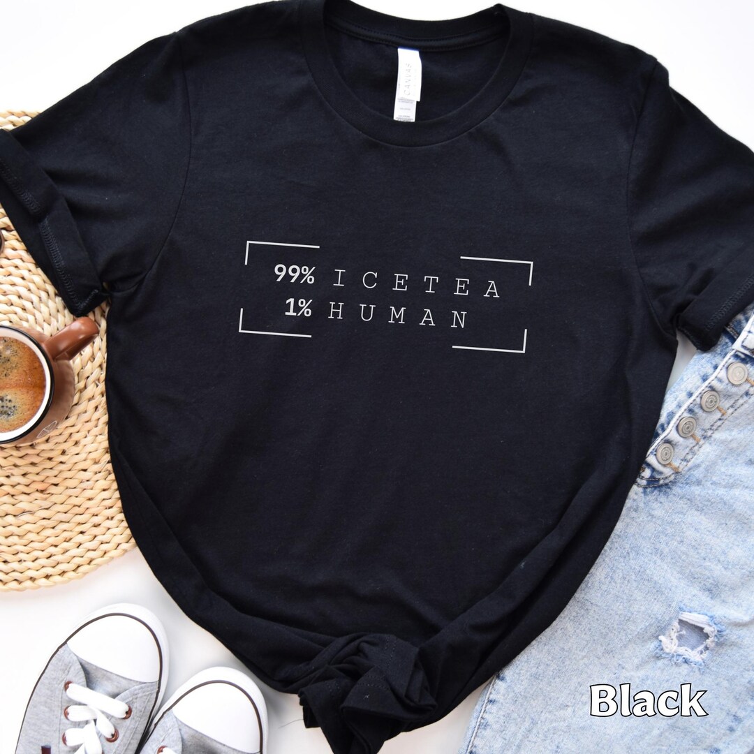 Ice Tea Tee, Funny Beverage Tee, Iced Tea Lover Shirt, Casual Summer ...