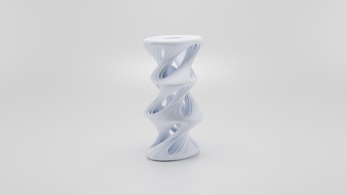 Parametric Vase, Modern Vase, Twisted Vase, Decorative Vase, Instant ...
