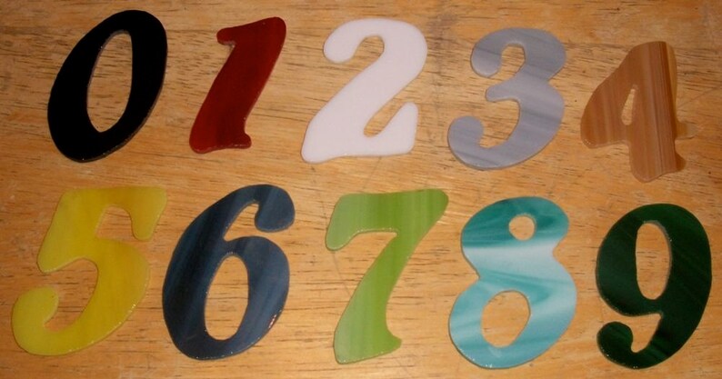 Stained Glass Letters and Numbers 2.5" - Etsy