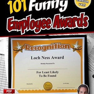 101 Funny Employee Awards™ - Etsy