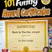 101 Funny Award Certificates - Etsy