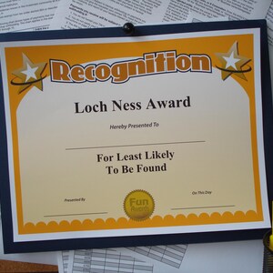 101 Funny Employee Awards™ - Etsy