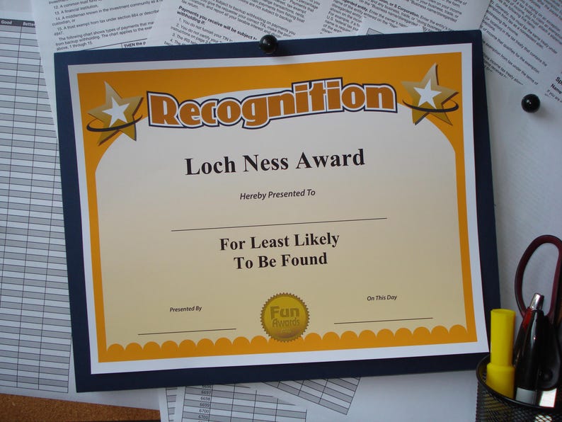 101 Funny Employee Awards™ - Etsy