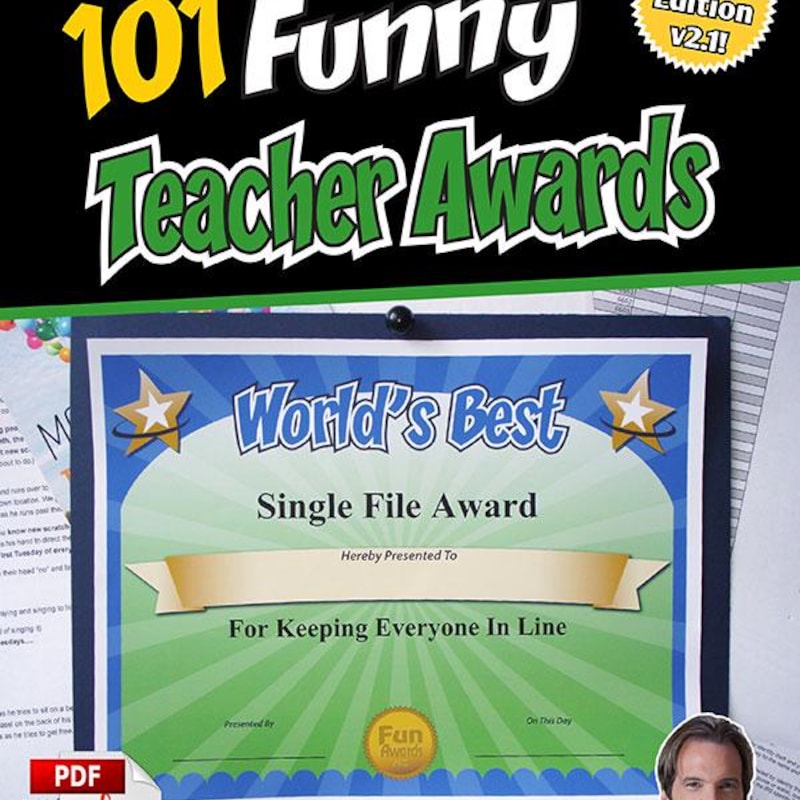 Funny Teacher Awards - Etsy