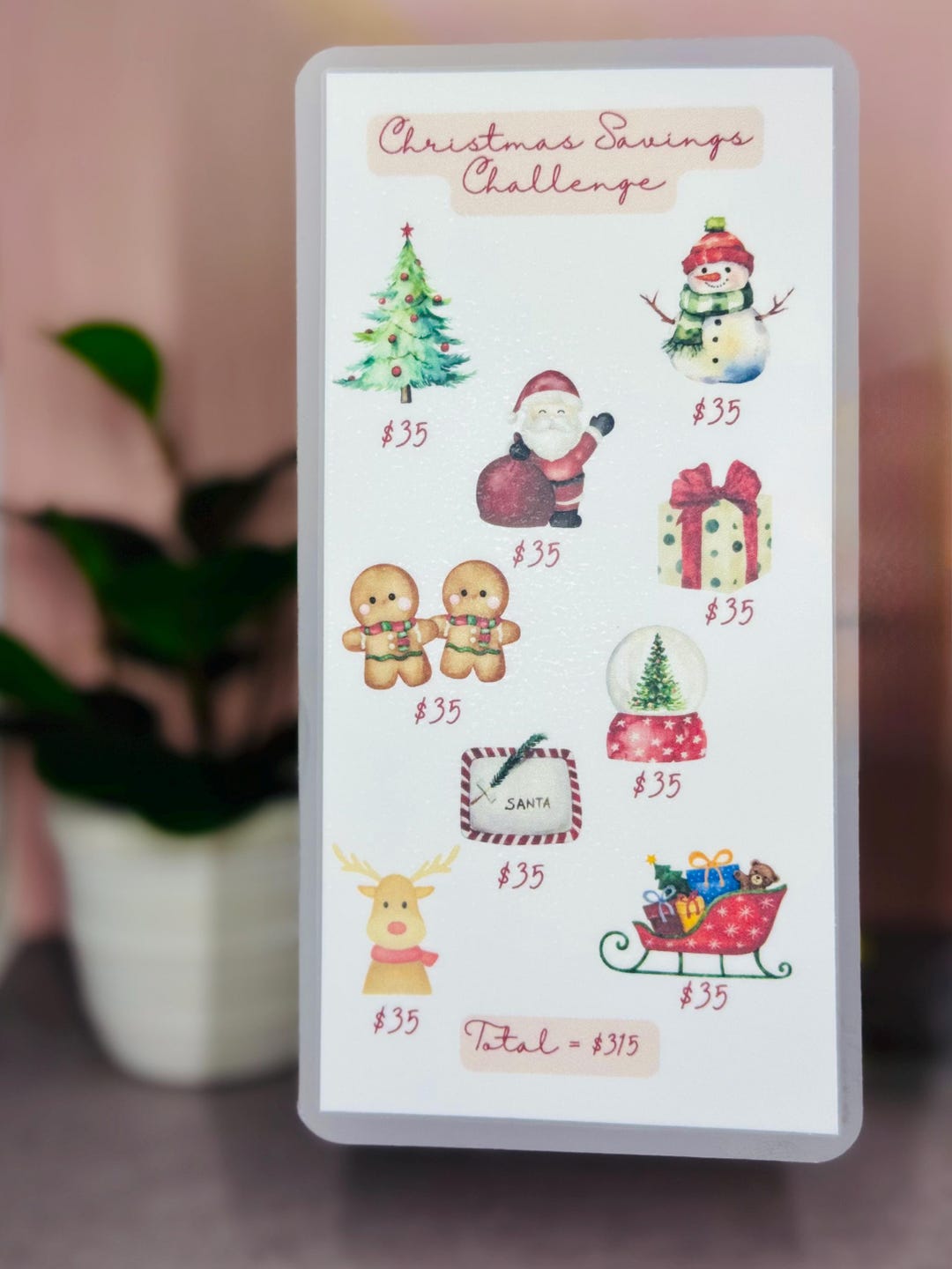The Boujee Christmas Savings Challenge! - Etsy