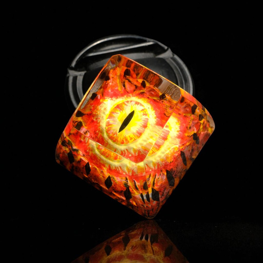 Handmade Resin Keycap: Ring & Eye Artisan Keycap for Mechanical ...