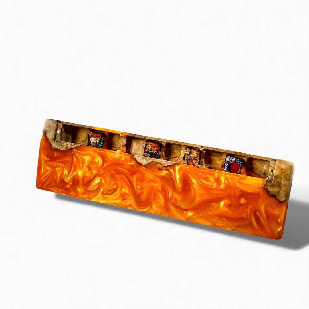 Custom Resin Wrist Rest: Ergonomic Wooden Keyboard Support - Etsy