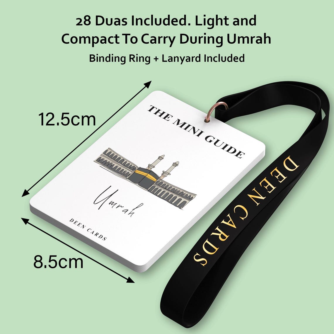Deen Cards Umrah Dua Cards – 32-page Umrah Guide Book – Umrah Cards ...