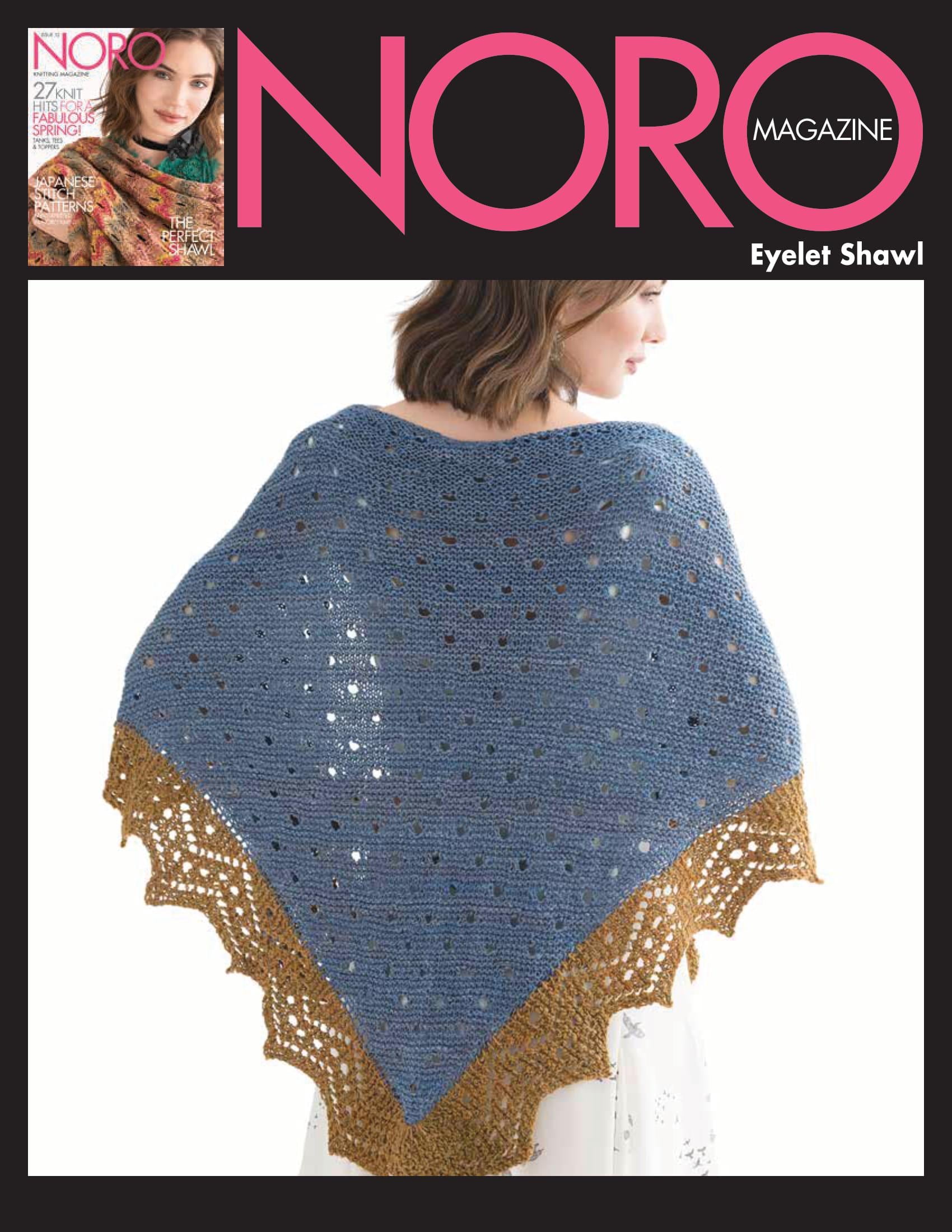 Noro Shawl Knitting Pattern PDF | Instant Download | Japanese Yarn ...