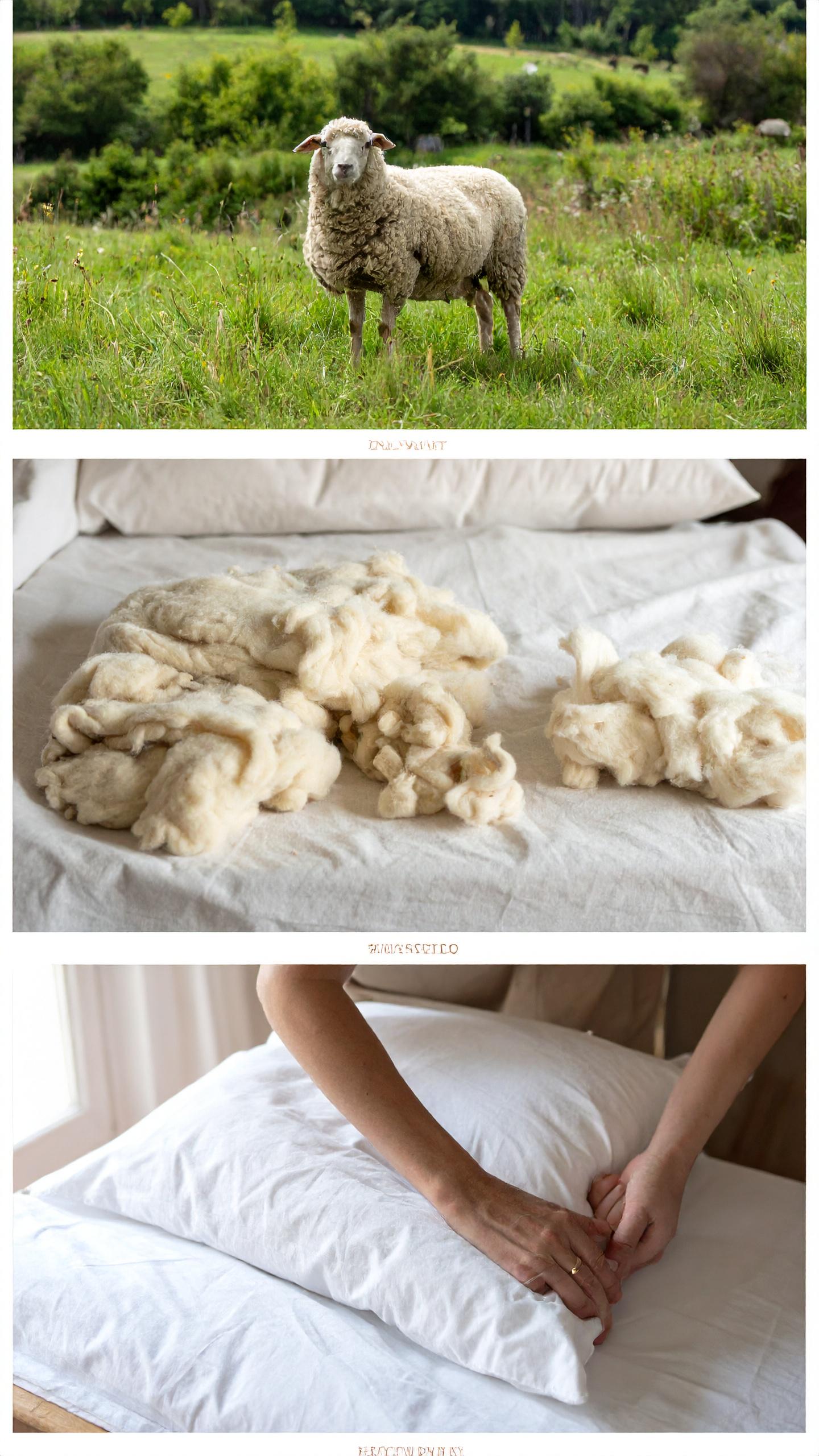 100% Organic Wool Stuffing – Eco-friendly Natural Filling for Pillows ...