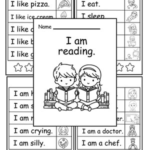 Beginning Reading Workbook for Kids - Etsy
