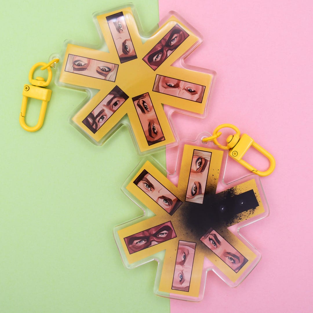 Bolts Acrylic Keychain - Etsy