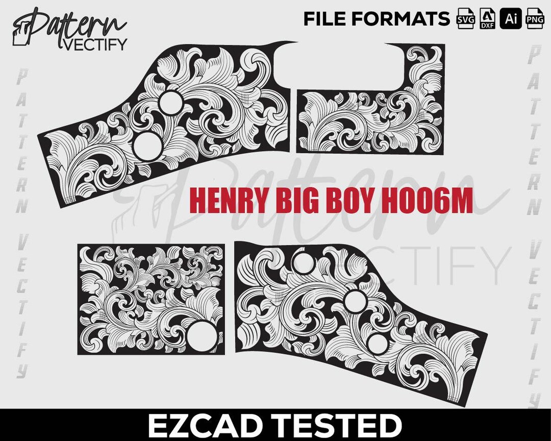 Henry Big Boy[h006m] Scroll Design: Laser Engraving Vector Art (SVG, Ai ...