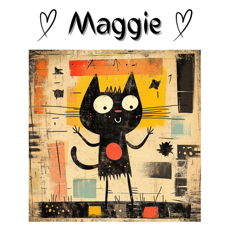 Personalised Mug | Custom Name Mug | Funky Abstract Coffee Cup | Unique ...