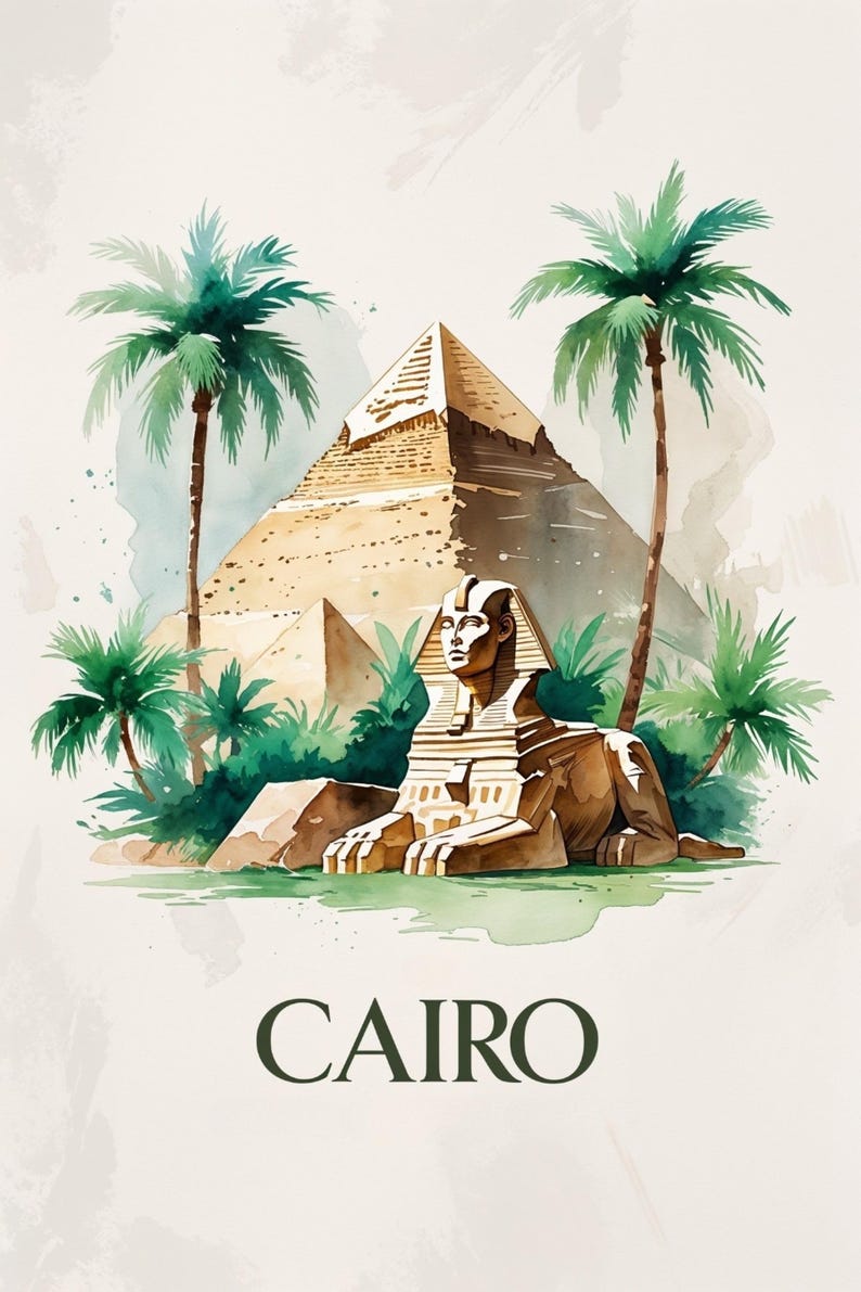 Cairo Wall Art Print, Digital Download of Stunning Cityscape, Instant ...