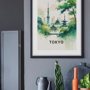 Tokyo Print Wall Art Digital Download | Travel Poster, Home Decor ...
