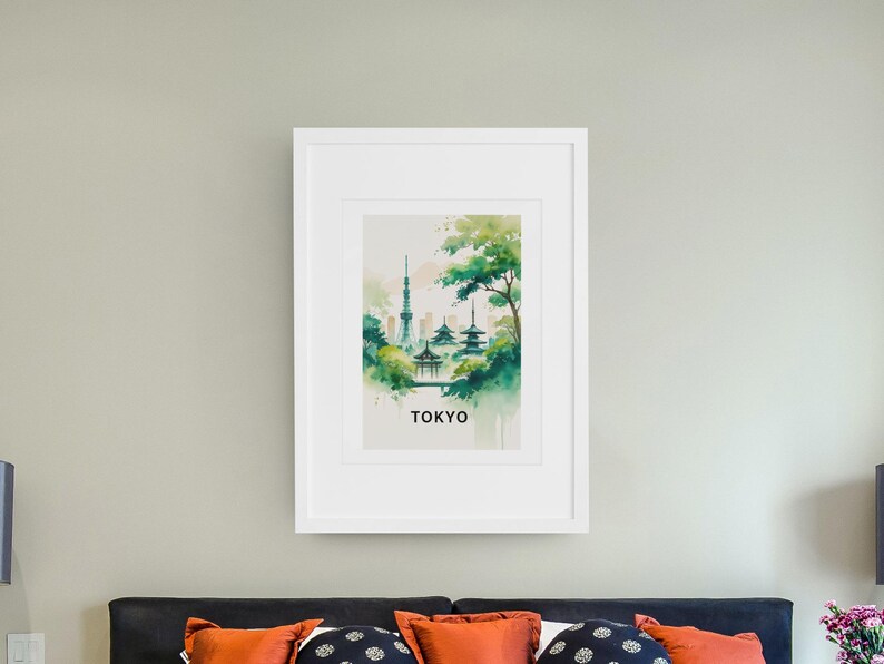 Tokyo Print Wall Art Digital Download | Travel Poster, Home Decor ...