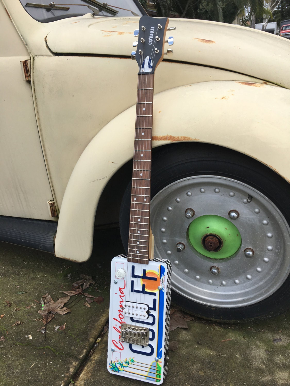 License Plate Guitar | Etsy