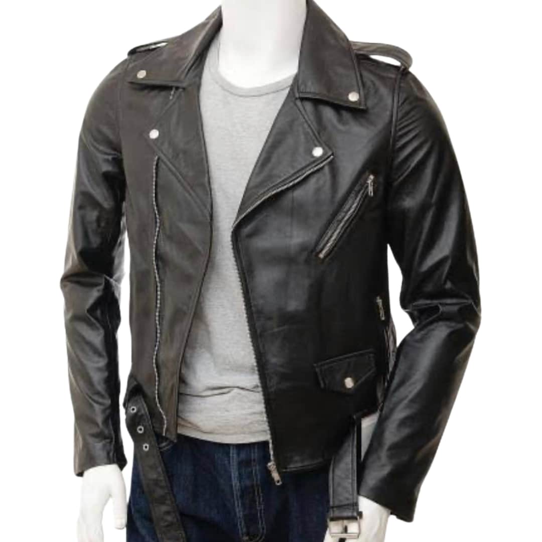 Handmade Genuine Leather Biker Jacket – Premium Motorcycle Jacket for ...
