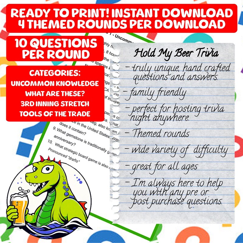 Question Paper 3rd - Etsy