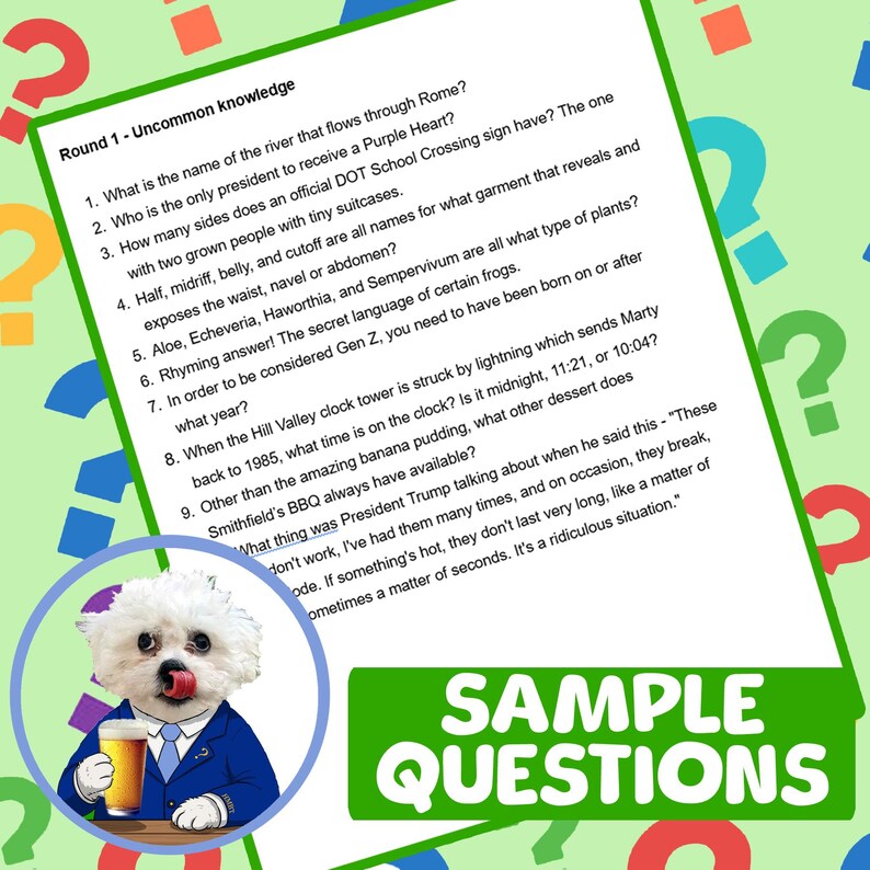 50 MORE NEW General Knowledge Trivia Questions - Etsy