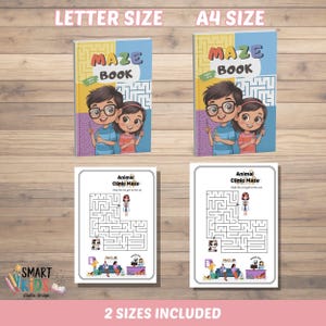 Maze Book for Kids | Maze Activity Book | Mazes for Kids Ages 4-6 ...