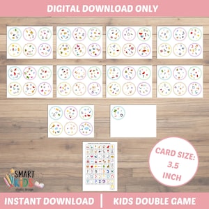 Hebrew Alphabet Dobble, Game Printable, Beginning Sounds Match, Learn ...