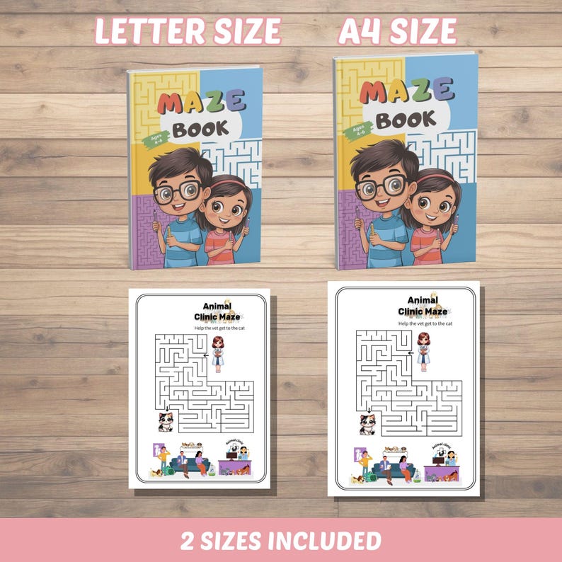 Maze Book for Kids | Maze Activity Book | Mazes for Kids Ages 4-6 ...