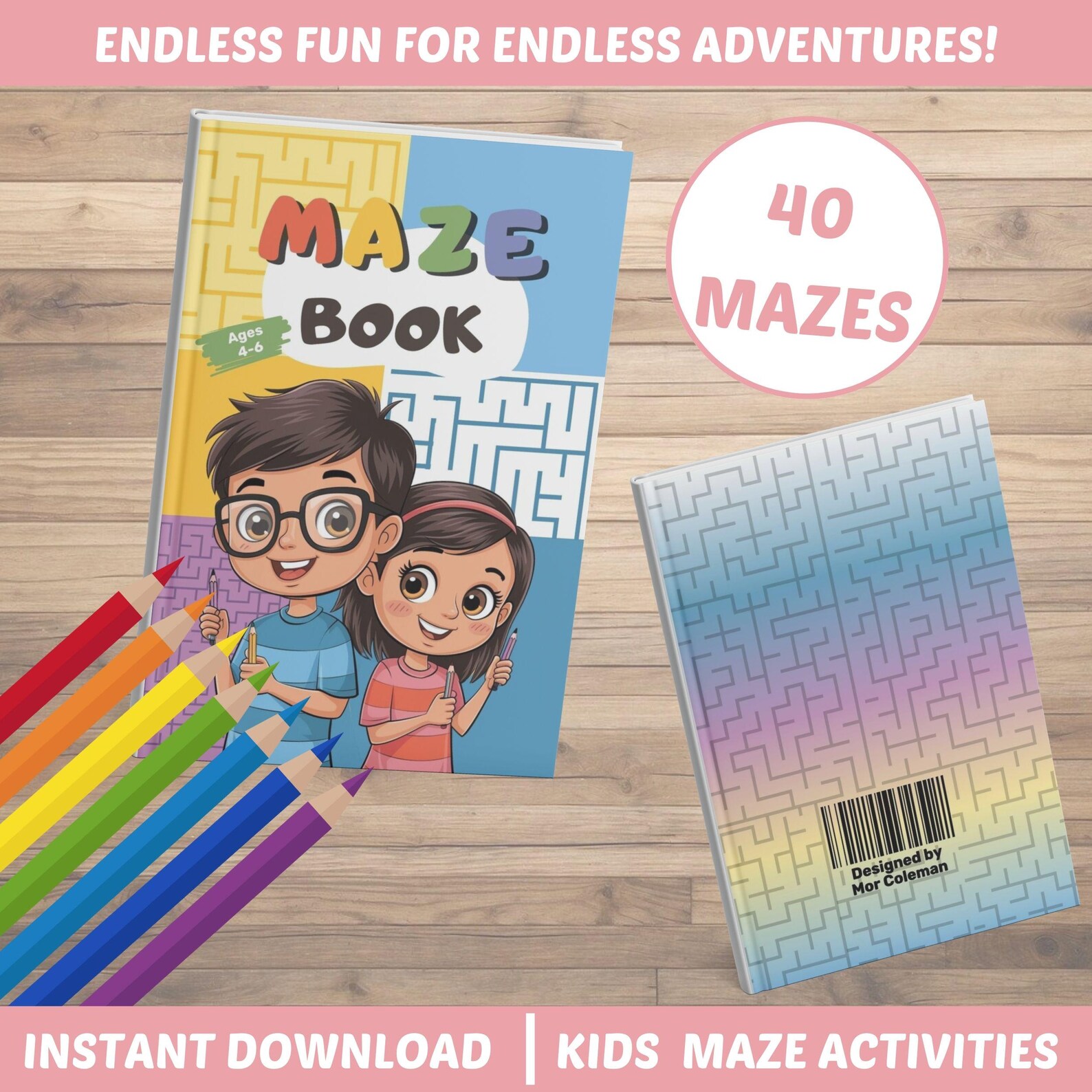 Maze Book for Kids | Maze Activity Book | Mazes for Kids Ages 4-6 ...