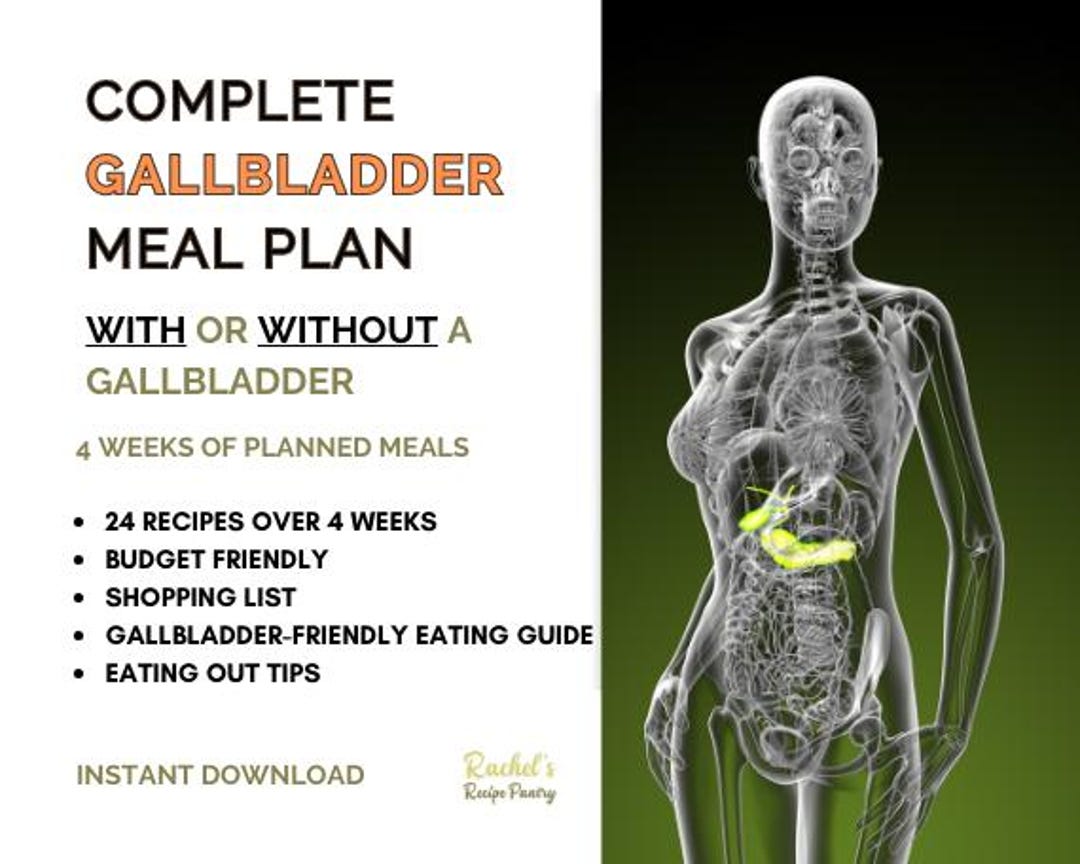 Gallbladder-friendly Meal Plan PDF | 4 Weeks Low-fat Recipes & Shopping ...