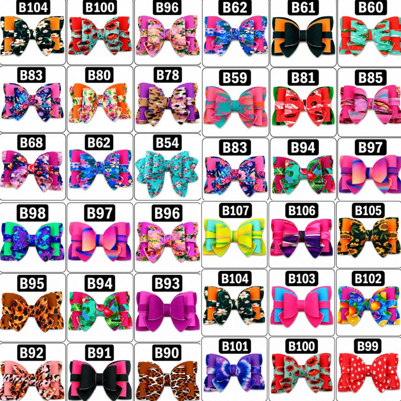 RAINBOW FABRIC Bow,bows for Girls,newborn Headbands - Etsy