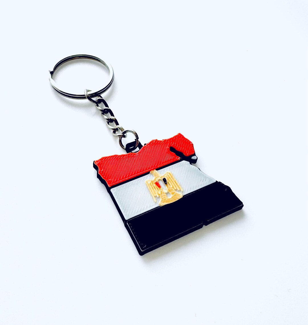 Egyptian Map & Flag 3D Printed Keychain - Etsy