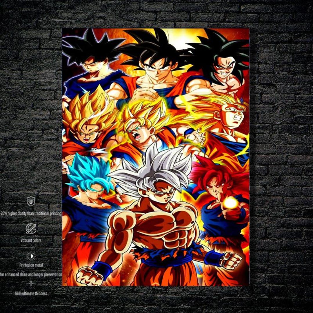 Dragon Ball Poster, Anime Metal Poster, Dragon Ball, Drawing Poster ...