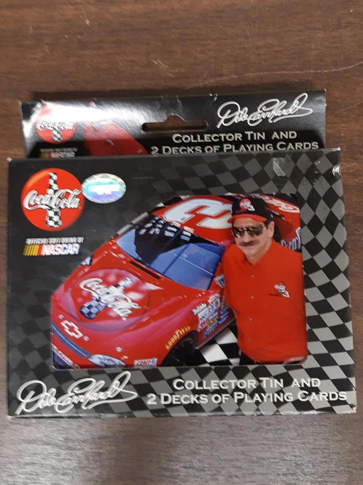 Coca-cola Dale Earnhardt Collector Tin & Playing Cards Set - Etsy