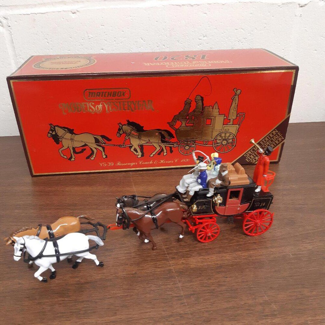 Matchbox Passenger Coach & Horse C.1820 - Etsy